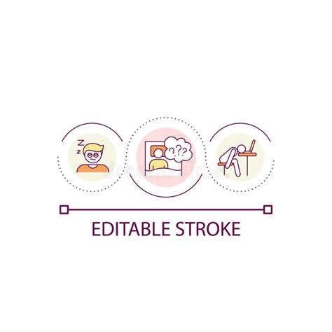 Excessive Internet Use Loop Concept Icon Stock Vector Illustration Of