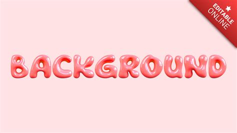 Background Red Bubble Font Text Effect Generator
