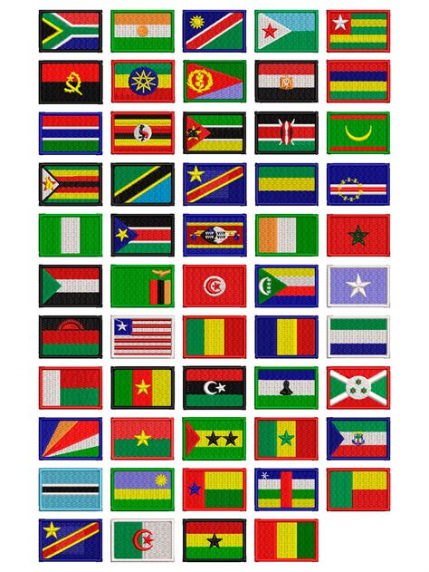 Comprar Kit C 54 Patchs Dos Países Africanos 3x4 5 Cm Cód Ktb4 A Partir De R 367 71
