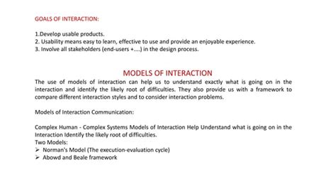 Human Computer Interaction Interaction Design Basics Ppt