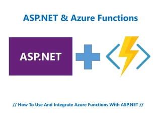 ASP NET AND Azure Function PPT