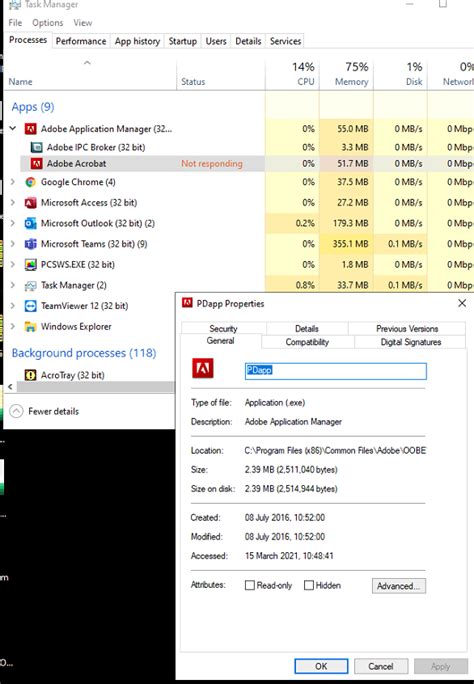 Adobe Acrobat Dc Not Responding Adobe Community 11900023
