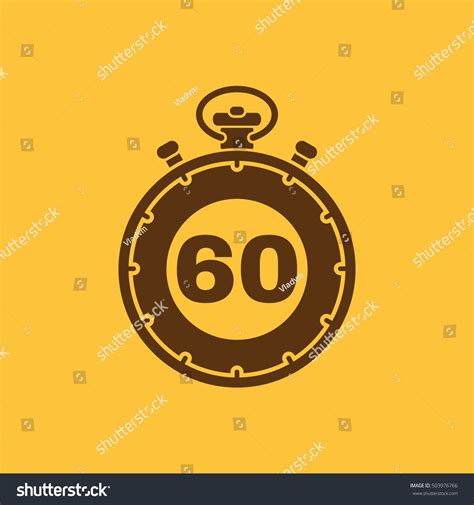 60 Seconds Minutes Stopwatch Icon Clock Stock Vector Royalty Free 503976766 Shutterstock