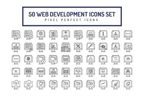 Web Development Line Icons By Kerismaker On Envato Elements