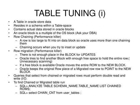 Ppt Oracle Sql Tuning Powerpoint Presentation Free Download Id551054