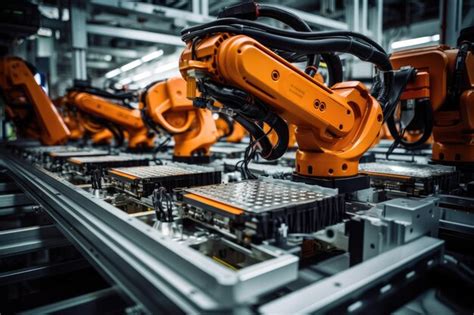 Premium Photo Robots Are Diligently Working On A Conveyor Belt