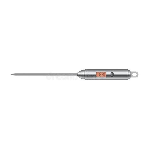 Electronic Kitchen Thermometer With Probe Stock Vector Illustration