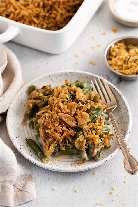 Gluten Free Green Bean Casserole From Scratch Meaningful Eats