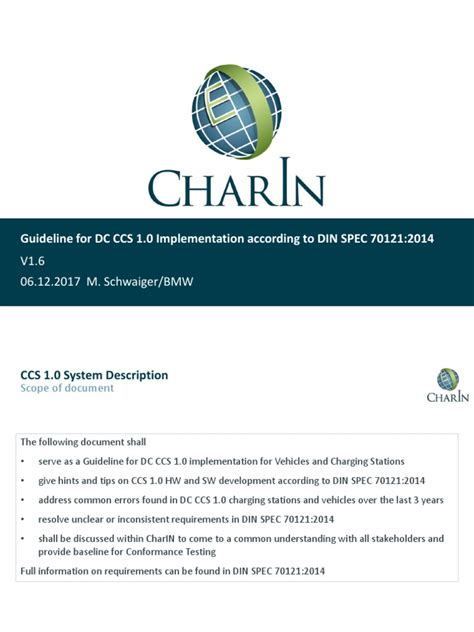 Ccs Guideline V1p6 Pdf Electromagnetism Electricity