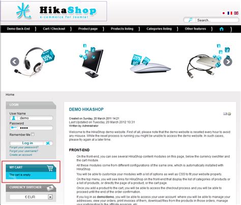 Hikashop Display The Cart Module Hikashop