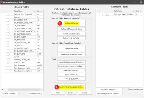 refreshing tables and indexes stored in the masking set data masker 6