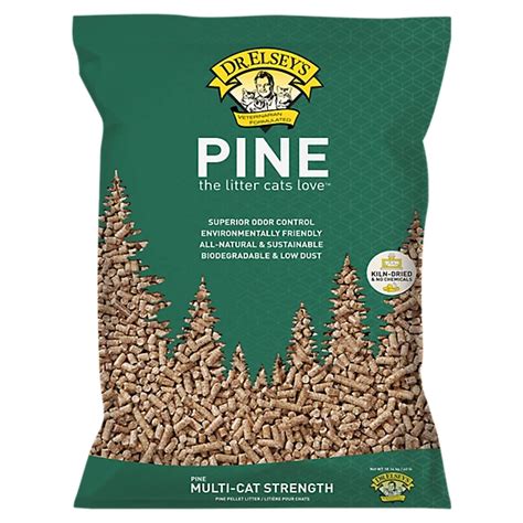 Dr Elseys Pine All Natural Kiln Dried Cat Litter 40 Lb Bag 40 Lb