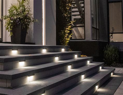 Steps Spot Lights Step Lighting Outdoor Outdoor Stairs Exterior Stairs