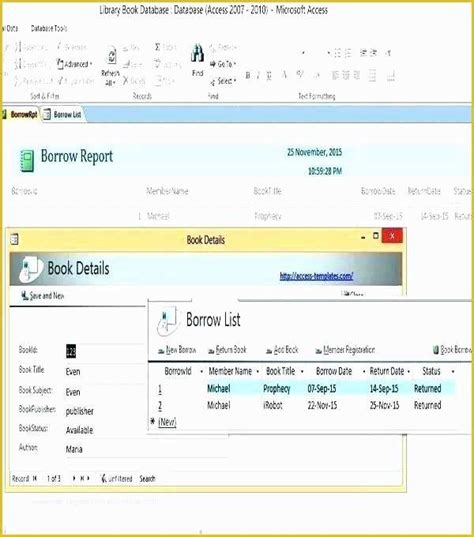 Microsoft Access Membership Database Template