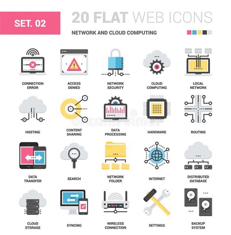 Network And Cloud Computing Stock Vector Illustration Of Connection Mobile 70482489