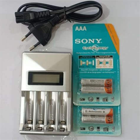 Promo Charger Baterai Indikator Digital 2set 4pc Baterai Aaa Terbaru Diskon 16 Di Seller