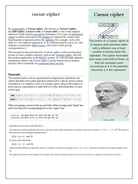 Caesar Cipher Pdf Military Communications Cyberwarfare