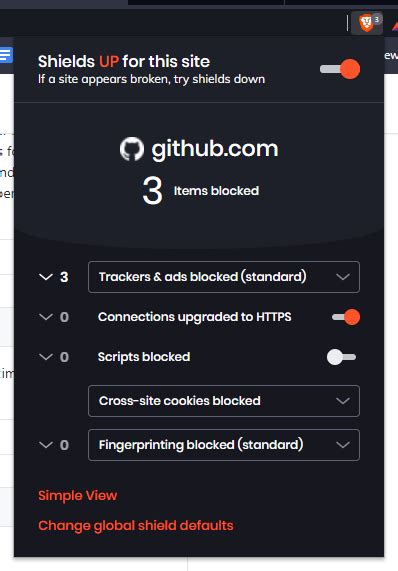 Allow Shields To Whitelist An Entire Site Including Subdomains · Issue 5290 · Bravebrave
