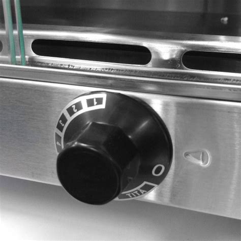 Estufa Dupla 6 Bandejas Quadrada Vidro Reto Com Termostato Perfil Cinza