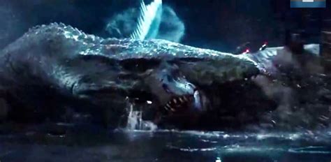 Jurassic World Mosasaur Attacks Indominous Rex Indominus Mosasaurus