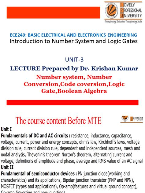 Unit3 Number Code Gate Boolean Pdf