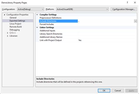 Simplifying Library Development With Exported Settings VisualGDB Tutorials