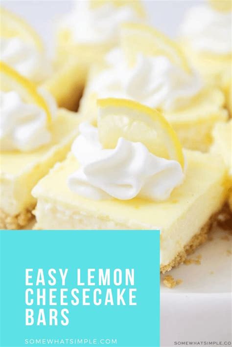 Easy Lemon Cheesecake Bars Artofit