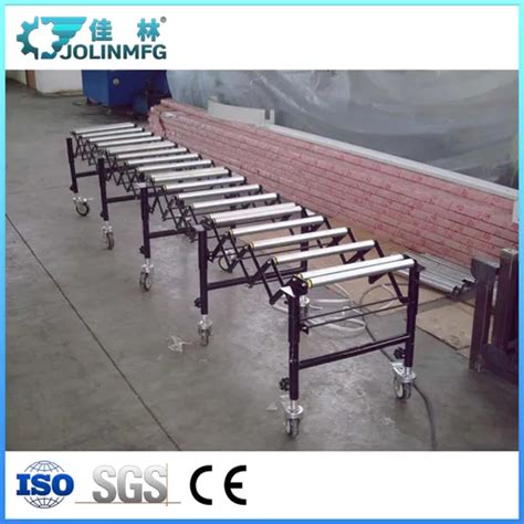 Gravity Loading Unloading Flexible Container Expanded Roller Conveyor Gravity Roller Conveyor
