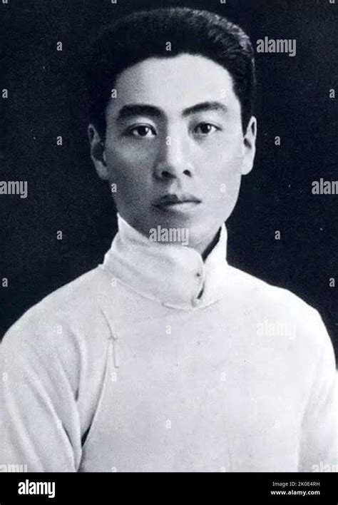 A Portrait Of The Young Zhou Enlai 1898 1976 First Premier Of The Peoples Republic Of
