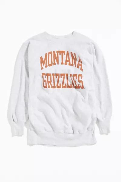 Vintage Montana Grizzlies Crew Neck Sweatshirt Urban Outfitters Canada