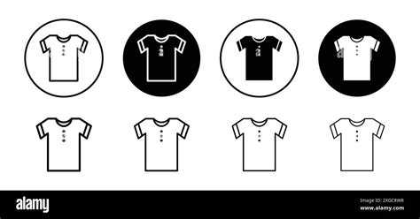 Garment Icon Vector Logo Set Collection For Web App Ui Stock Vector Image And Art Alamy