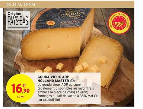 Promo Gouda Vieux Aop Holland Master Chez Intermarché Hyper Icataloguefr