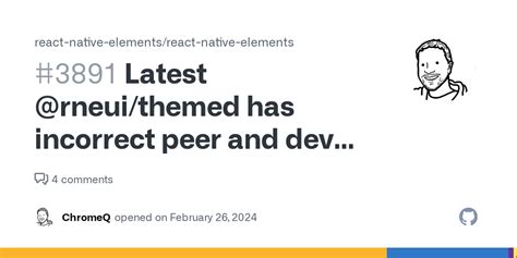Latest Rneuithemed Has Incorrect Peer And Dev Dependency · Issue