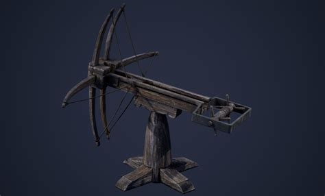 3d Model Ballista Ball Projectile Vr Ar Low Poly Cgtrader