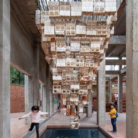 Inverted Architecture A Mushroom Brick Pyramid Longlists Dezeen Awards 2023