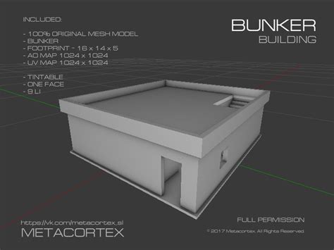 Second Life Marketplace Metacortex™ Bunker Building