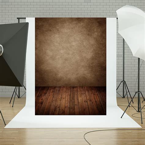 5x7ft Tan Portrait Backdrop Abstract Light Brown Wood