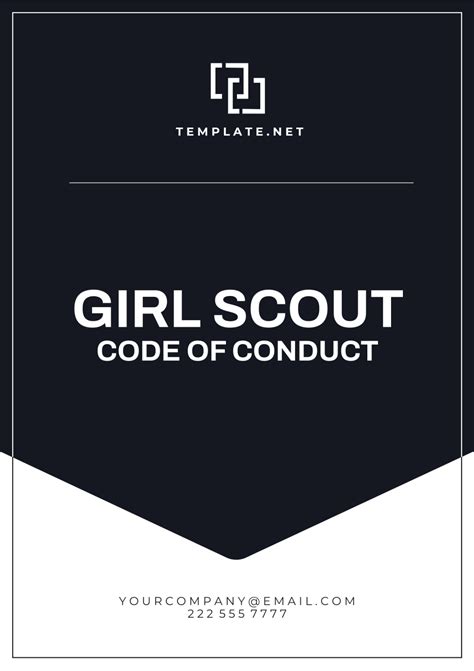 Girl Scout Code Of Conduct Template Edit Online And Download Example