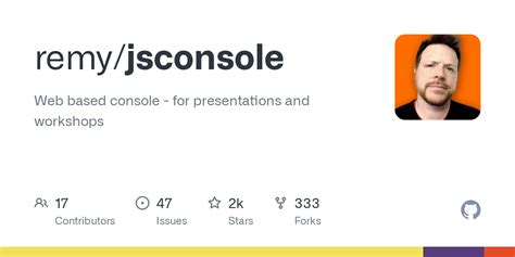 Github Remy Jsconsole Web Based Console For Presentations And Workshops