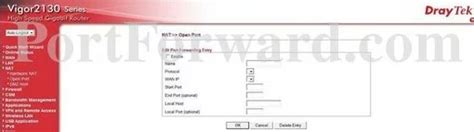 Forwarding Ports In A Draytek Vigor N Router