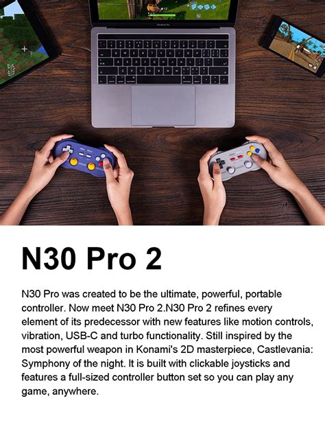 8Bitdo N30 Pro2 Wireless Bluetooth Controller Gamepad For Nintendo Swi Electronic Pro