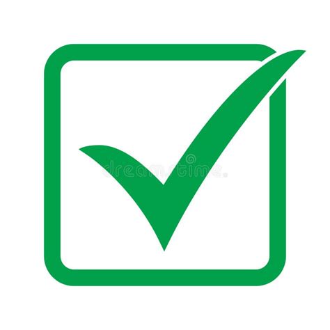 Tick Icon Vector Symbol Green Checkmark Isolated On White Background Check Mark Or Checkbox