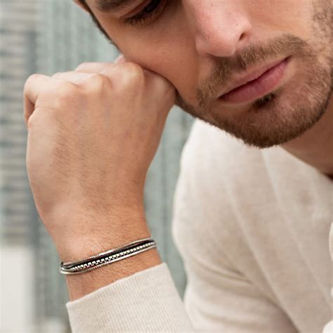 Mens Bracelet Mens Silver Bracelets Mens Etsy