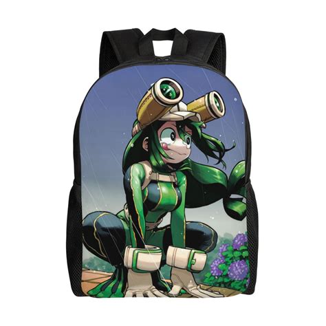My Hero Academia Tsuyu Asui Shoulder Backpack Daypack 3d Printing Backpack Travel Hiking Bag