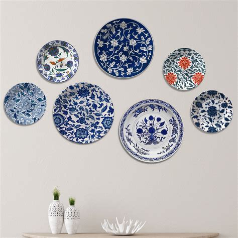 Moroccan Gallery Art Plates Set Of 7 Buy Premium Quality Decorative