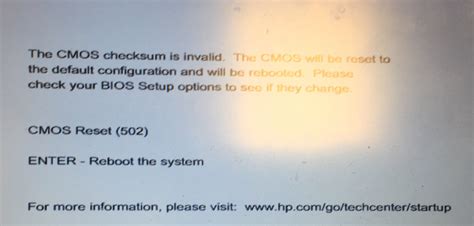 Problem With Bios Hp Support Community 5943866
