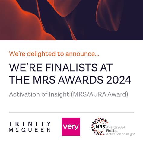 Were Thrilled To Announce That Were Finalists At The Mrs Awards In December For Activation Of