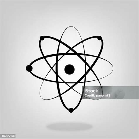 분자 원자 중성자 실험실 아이콘 벡터 물리학 과학 모델 웹 사이트 디자인 로고 응용 프로그램 Ui에 대 한 그림 궤도에 대한