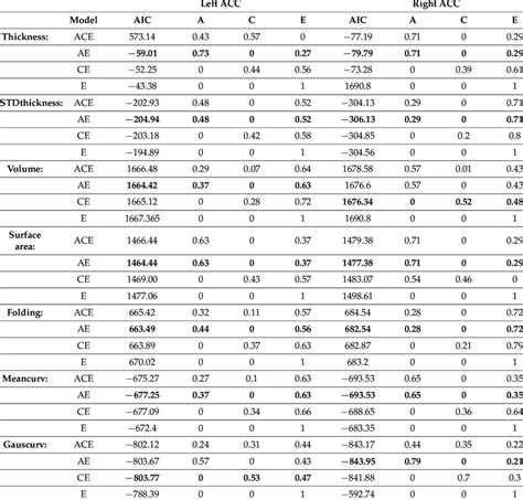 Structural Equation Modelling Results Of Surface Morphological