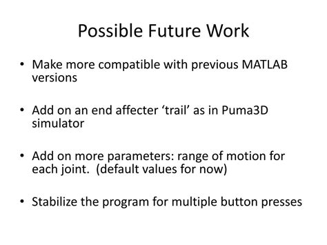 Ppt Matlab Robot Simulator Powerpoint Presentation Free Download